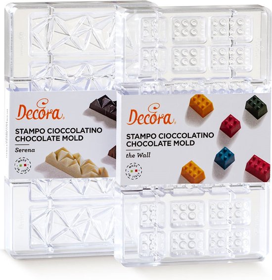 Decora Chocolade Mal - Serena Chocolade Reep - 5 holtes (200x120x22mm ...