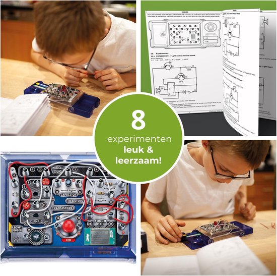 Velleman Elektronische projecten kit - 8 experimenten - LED & muziek | bol