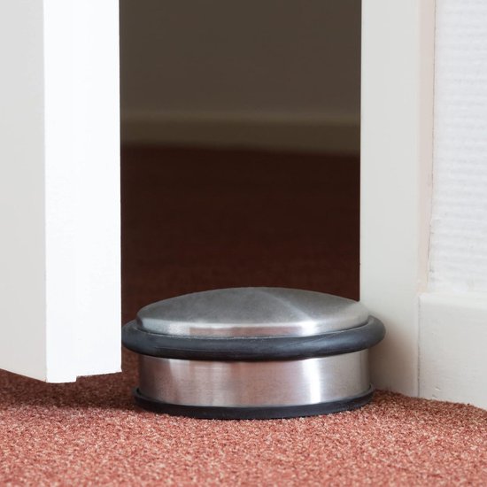 Set van 3 RVS deurstopper - 45 x 105 cm - zware deurbuffers ...