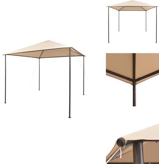 vidaXL Luifel - Luifels - Overkapping - Overkappingen - Prieel 3x3 m ...