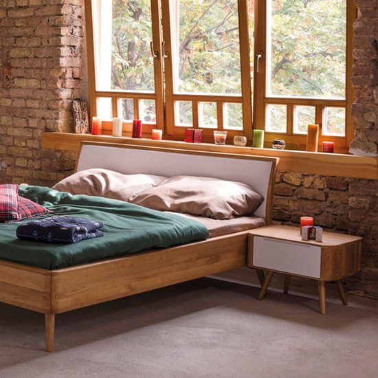 Gazzda Ena Nightstand 55 Nachtkastje - Eikenhout - met Lade ...