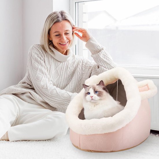 Knuffelhol slaapzak kat - kattenbedden voor huiskatten - kattenhuis met ...