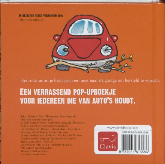 Het rode autootje heeft pech, Mathew Price | 9789044813586 | Boeken ...