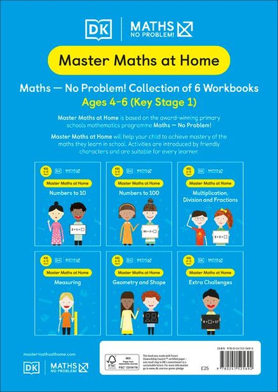 Master Maths At Home - Maths — No Problem! Collection of 6 Workbooks ...