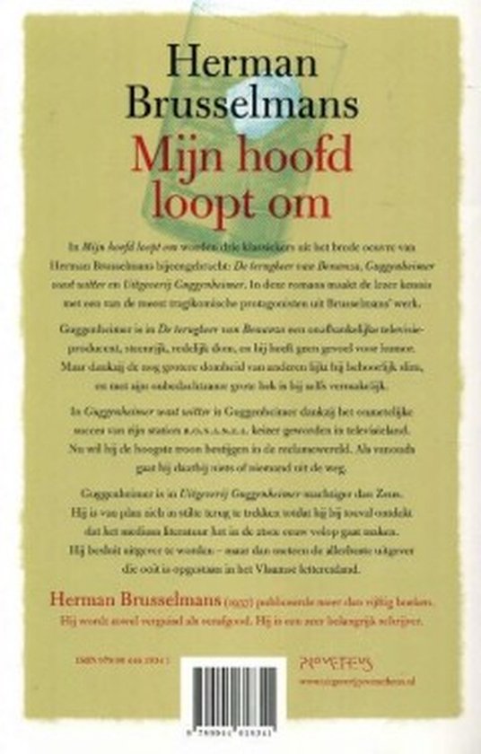 Mijn hoofd loopt om, Herman Brusselmans | 9789044618341 | Boeken | bol