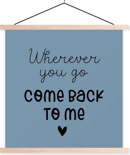 Posterhanger incl. Poster 60x60 cm - Schoolplaat - Drive safe - Relatie ...