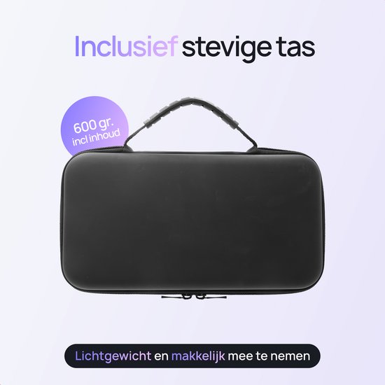 Opvouwbaar Toetsenbord incl muis, case en telefoonhouder - Qwerty ...