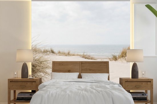 Behang - Fotobehang Wolken - Duinlandschap - Zand - Breedte 240 cm x ...