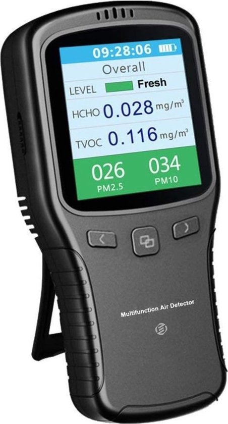 Equivera Fijnstofmeter - Luchtkwaliteitsmeter - Luchtkwaliteitsmeters ...