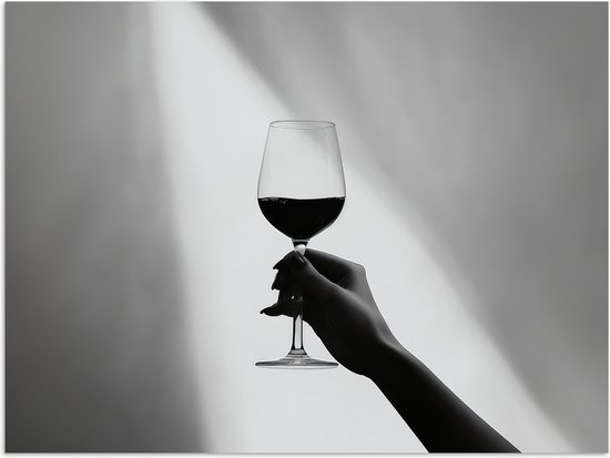 Poster 120x90 cm - Lichtinval - Wijn - Rood - Glas - Posters ...