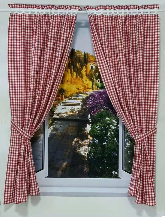 Charmante Gordijnen met Klassiek Geruit Patroon voor een Warme ...