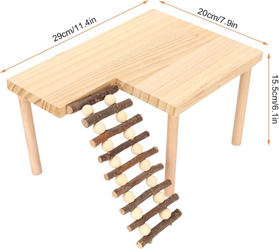 Inovra ® Hamster houten speelgoed, klimrek voor kleine dieren, hamsters ...