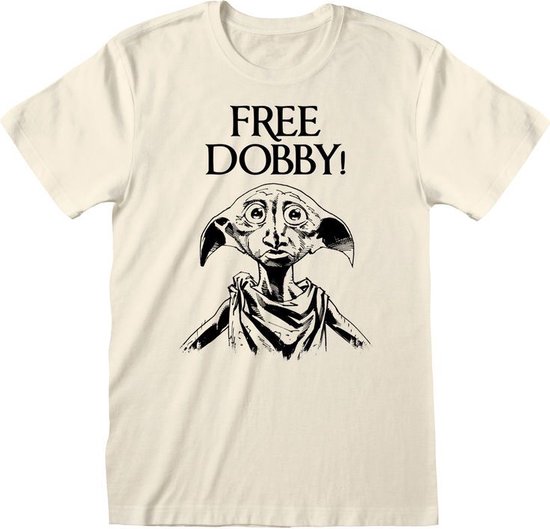 Harry Potter Free Dobby T-shirt crème XL - Katoen - Fan merch, Film | bol