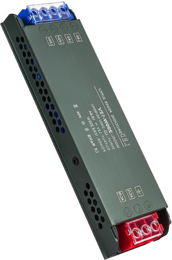 12V 200W LED-transformator ultradunne driver voor laagspannings LED-strips met... | bol