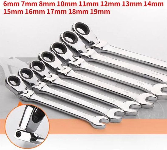 AB Shop Ratelsleutel set - Moersleutel set - Cijfersleutel set | bol