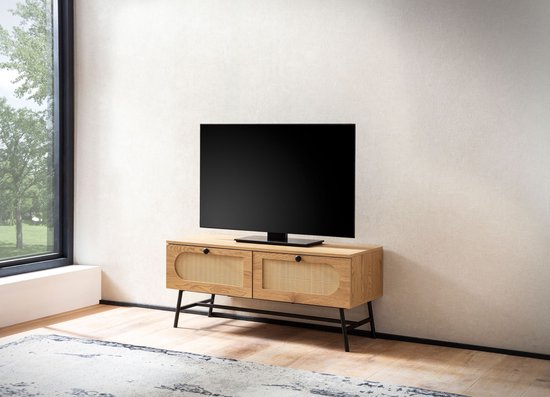 Rootz TV Base Cabinet - Modern TV Stand - Media Console - Elegant Weave ...
