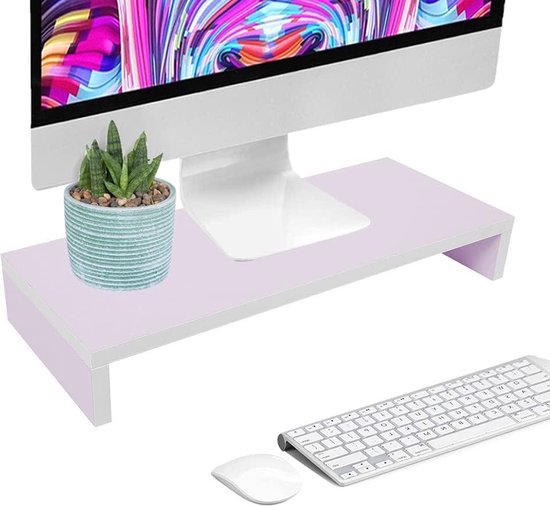 1 Tier Houten Monitorverhoger Stand Plank 50x20 * 77 cm Grote Antislip ...