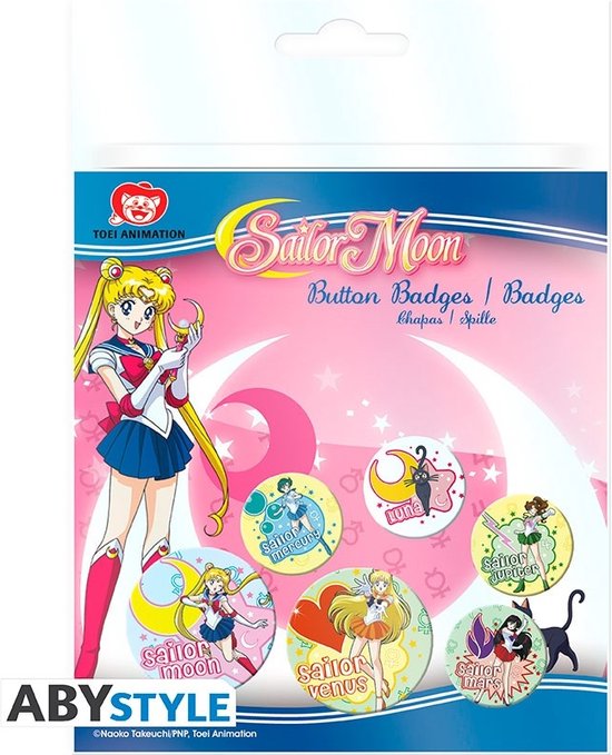 SAILOR MOON - Button - Badge - Pin 6 Pack - Anime | bol