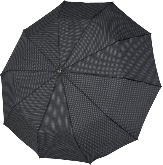 doppler Paraplu Fiber Gents Printed Magic Mini Strong Black / Grey ...