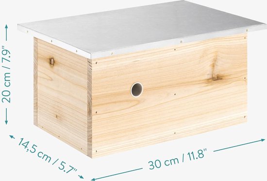 Mrs. Jones Deluxe edition Bijenhotel hout/metaal - Verluchtingsgaatjes ...