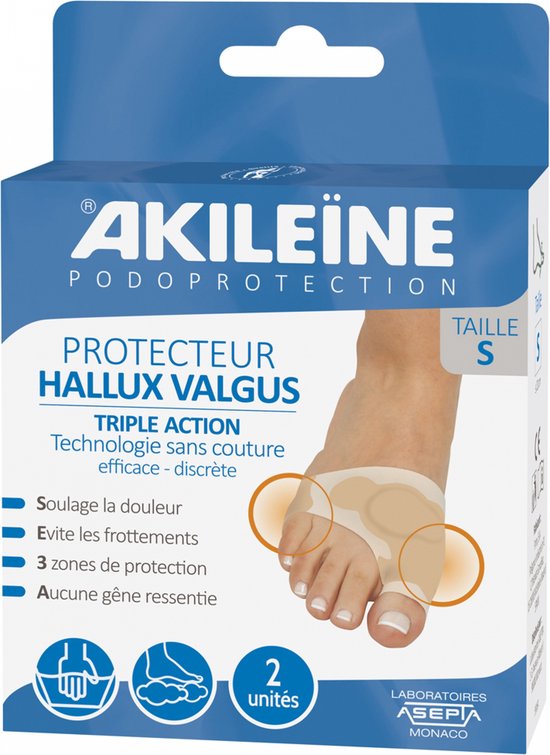 Akileïne Podoprotection Hallux Valgus Protector Drievoudige Actie (Maat ...