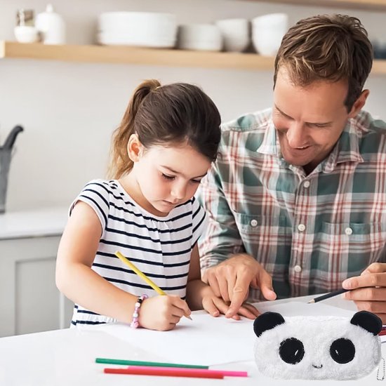 Pluche PANDA Pennenhouder Grote Capaciteit voor Kantoor en School | bol