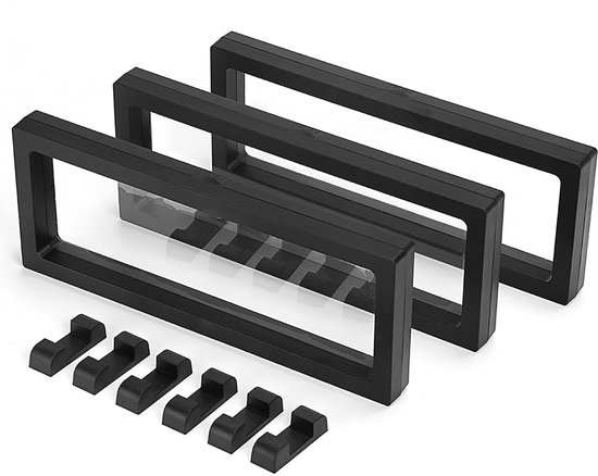 3D zwevende display standaard - set van 3 - transparant - kunststof ...
