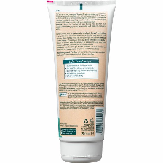 20 x Kneipp - Douche scrub - Refreshing - Mint & Eucalyptus - 200 ml ...