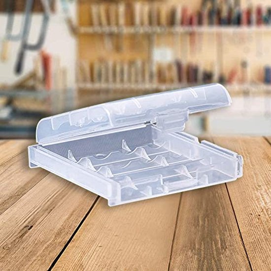 Pack of 12 Plastic Battery Box Storage Box for Rechargeable Batteries ...