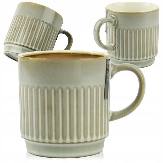 Beige Porseleinen Mok 440ml - Elegant en duurzaam | bol