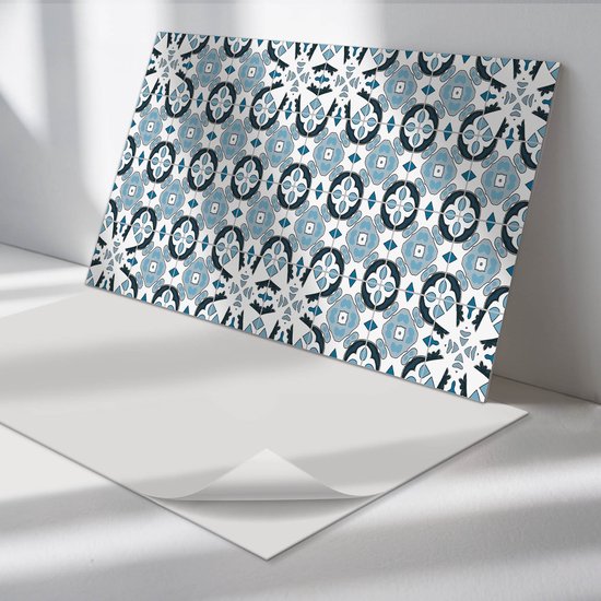 Wallfluent Vinyl Wandpaneel - Geometrisch tegelpatroon Zelfklevend ...