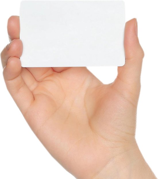 Witte PVC kaarten set - 100 stuks | Basisidentificatie - NFC etiketten ...