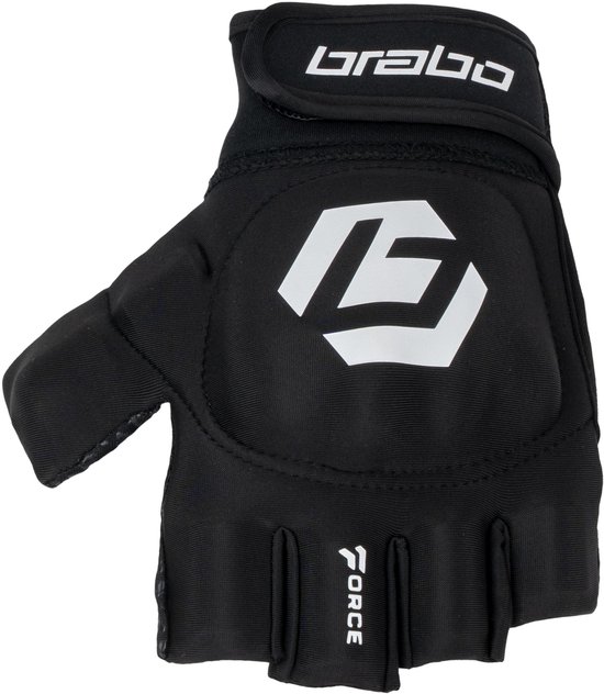 Brabo Brabo Force Player Glove Black Unisex Sporthandschoenen - Black | bol