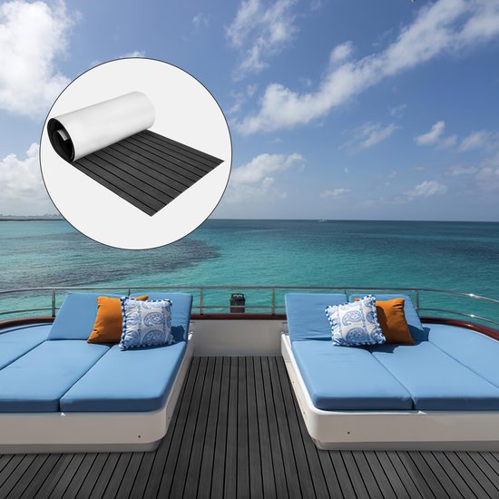Decking Zelfklevende Bootmat - EVA Teak Foam Decking Mat - 240X90CM ...