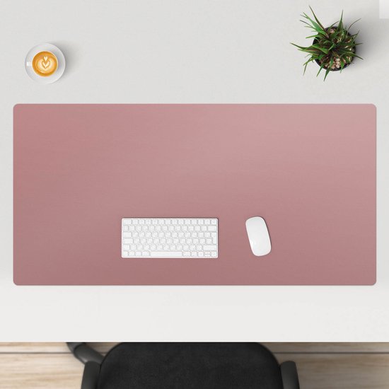 Wallfluent - Stoffig roze Bureau Onderlegger - 120x60 cm - Roze Bureau ...