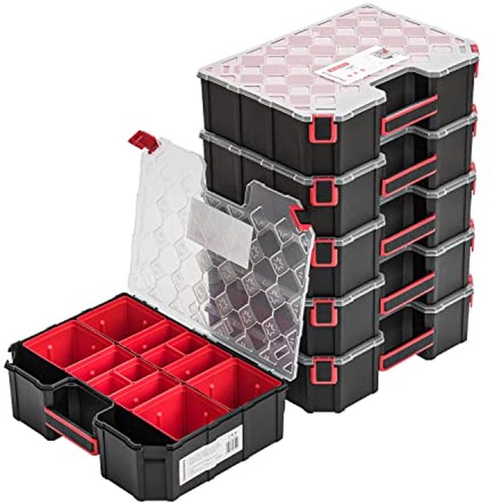 6 x assortimentsdoos voor kleine onderdelen - sorteerdoos 284 x 390 x ...