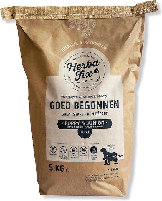 Herbafix White Hondenvoeding - Puppy brokken - 5 kg | bol