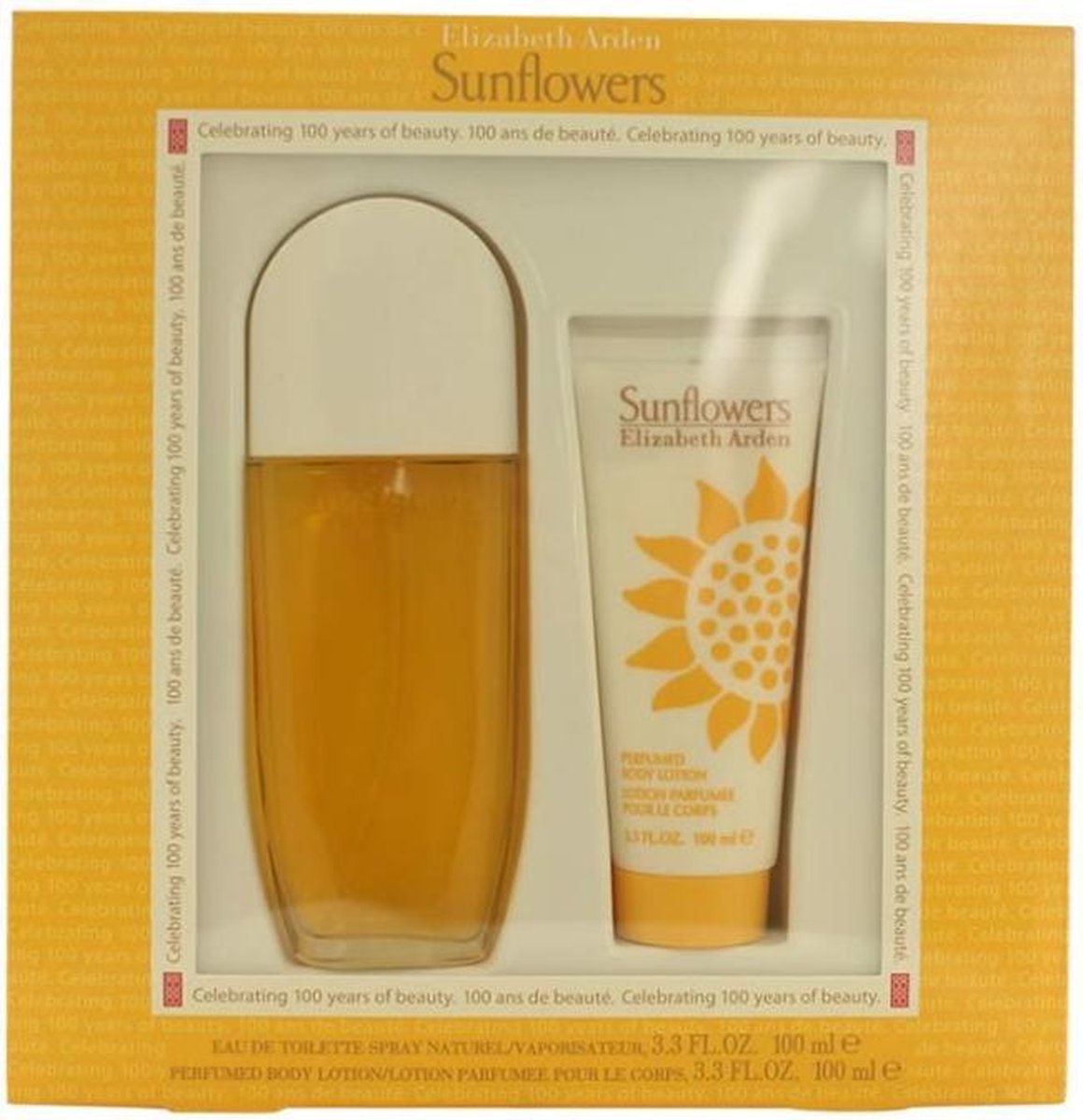 Elizabeth Arden Sunflowers - 100ml eau de toilette - 100ml body lotion ...