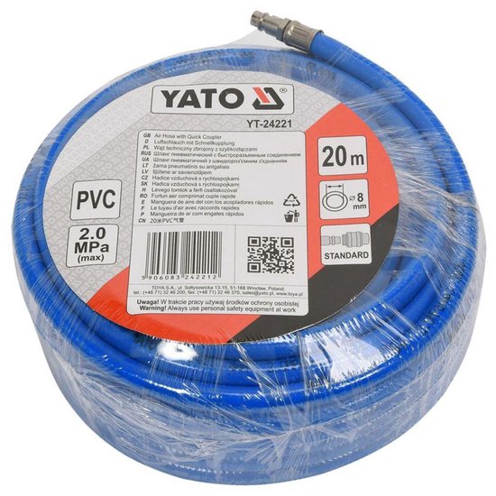 YATO Luchtslang 20 m PVC YT-24221 | bol.com