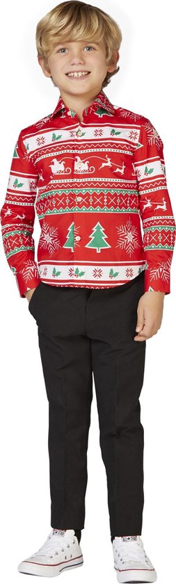 OppoSuits Winter Wonderland - Kerst Overhemd - Kerst - Maat: 8 jaar ...