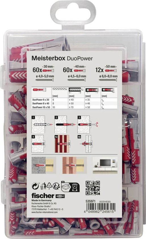 Fischer DUOPOWER Deuvelset 535971 1 stuk(s) | bol