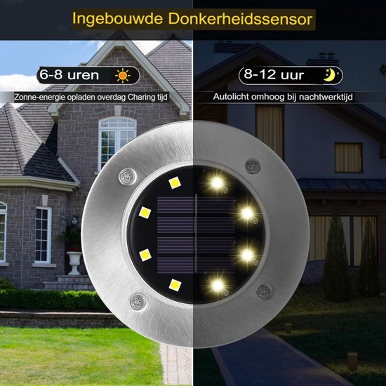 Solar Tuinverlichting Grondspots - Solar Tuinverlichting Zonne Energie ...