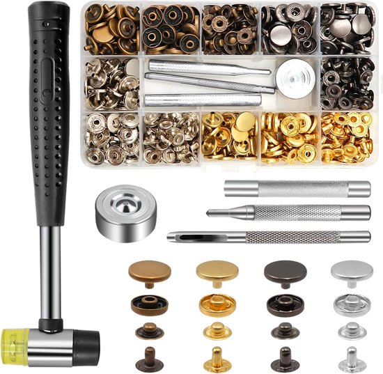 Snap Fasteners Kit - 120 Sets Drukknopen Zonder Naaien | bol