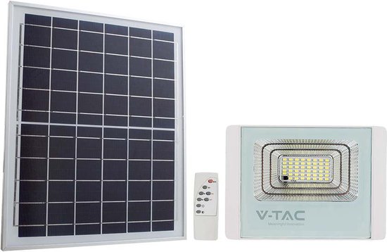 V-TAC VT-300W-W Solarlampen - Solar schijnwerpers - IP65 - 4200 Lumen - 6400K | bol
