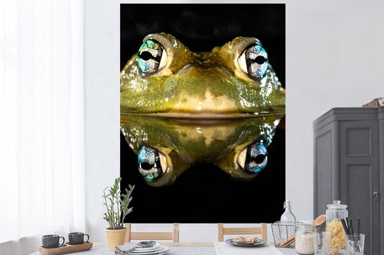 Muurstickers - Sticker Folie - Kikker - Ogen - Portret - 120x160 cm ...