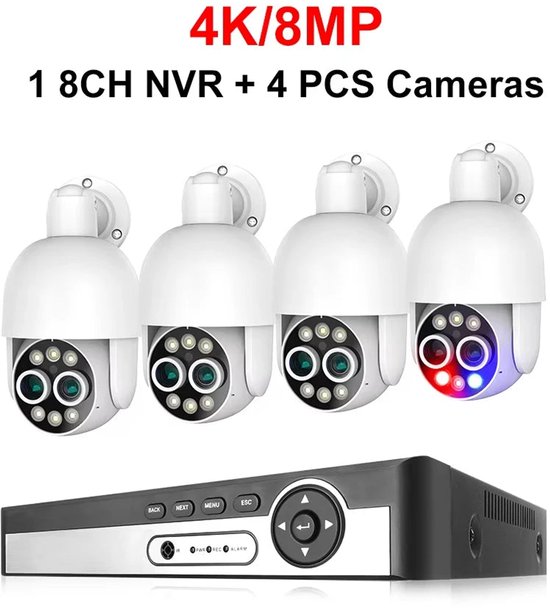 8-Kanaals 4K Bewakingsset – Surveillance Cameras – Beveiligingscamera ...