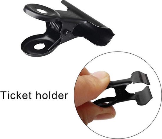 Zwarte Knijpers - Bulldog Clip - Knijpers Metaal - 40 Stuks - 30mm | bol