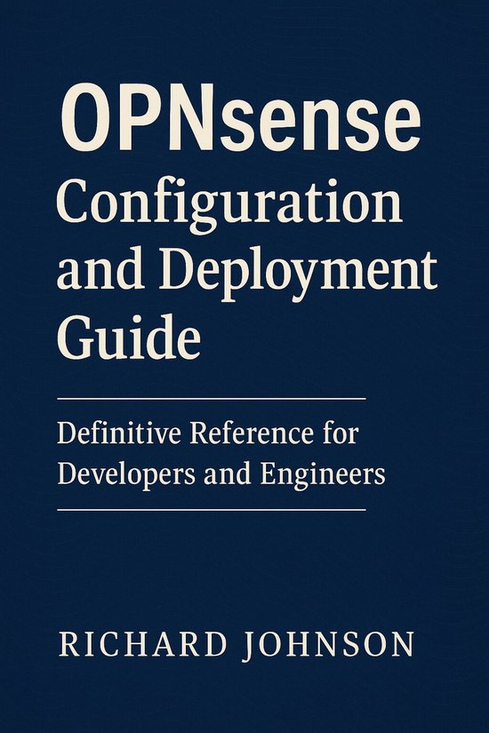 OPNsense Configuration and Deployment Guide (ebook), Richard Johnson | 6610000836345 |... | bol