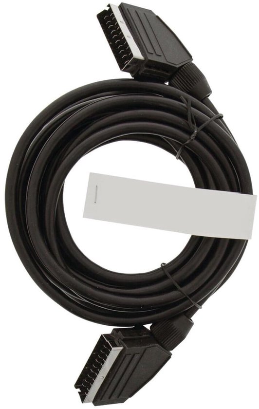 Audio/Video Kabel - SCART (m) naar SCART (m) - 5m - Zwart | bol