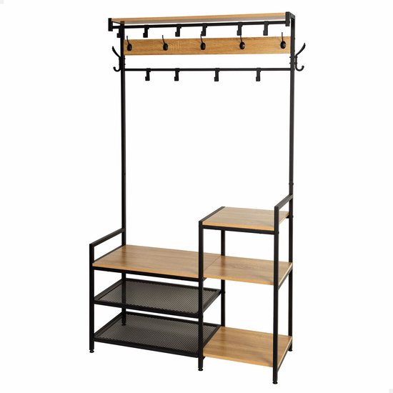 Jassenrek met schap Max Home Staal Melamine spaanderplaat Minimalist ...